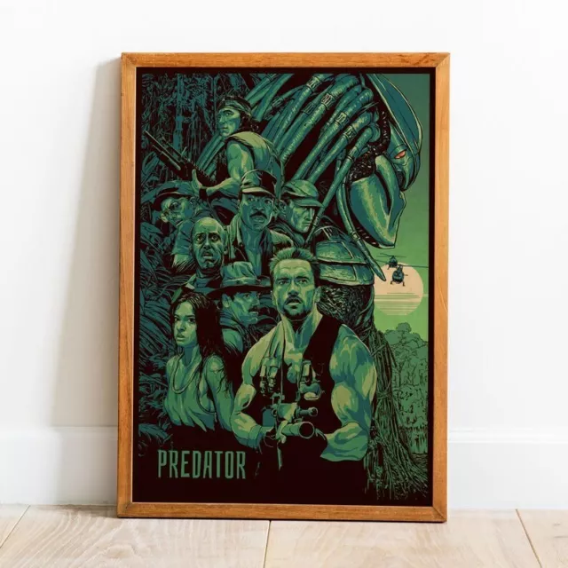 Predator Poster Wall Art, Retro Print, Kraft Paper Prints, Home Decor 6 ...