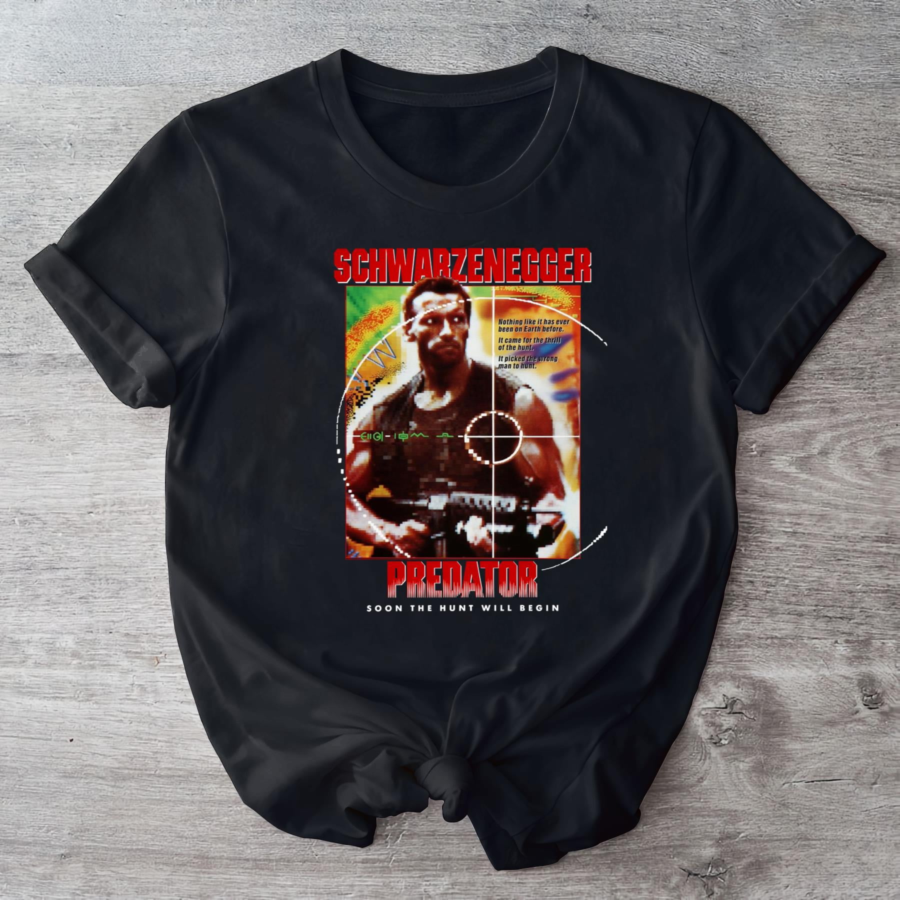 Predator Retro Action Movie Fan T Shirt-TH43141 - Walmart.com