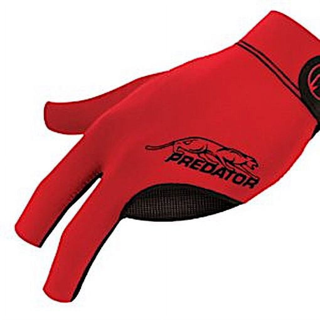 Predator Second Skin Billiard Glove Red W/ Black Logo - Left Hand, L/XL ...