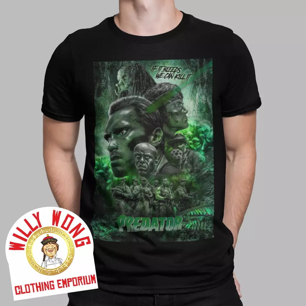 Predator T-Shirt Retro Arnie Movie Alien Action 80s Action Space SCIFI ...