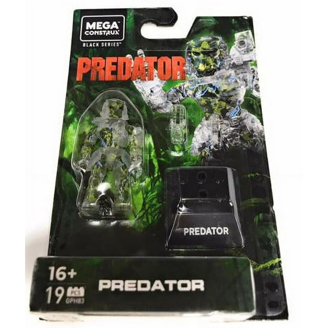 Predator (Transparent) - Mega Construx Predator Black Series Figure ...