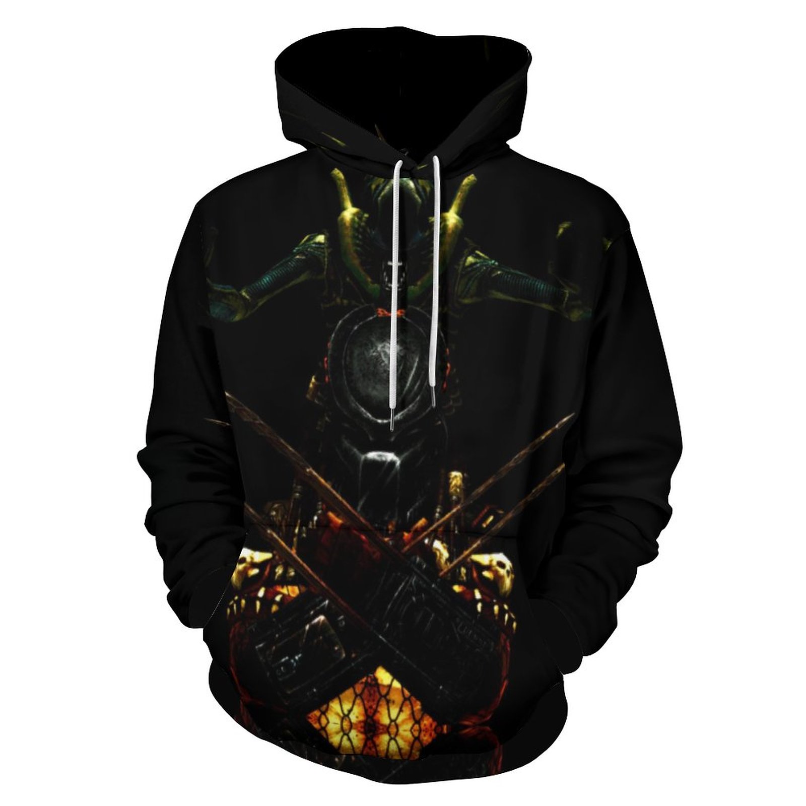 Predator Vs Xenomorph Alien Aliens Fanart Men's Tops Novelty Hoodie ...