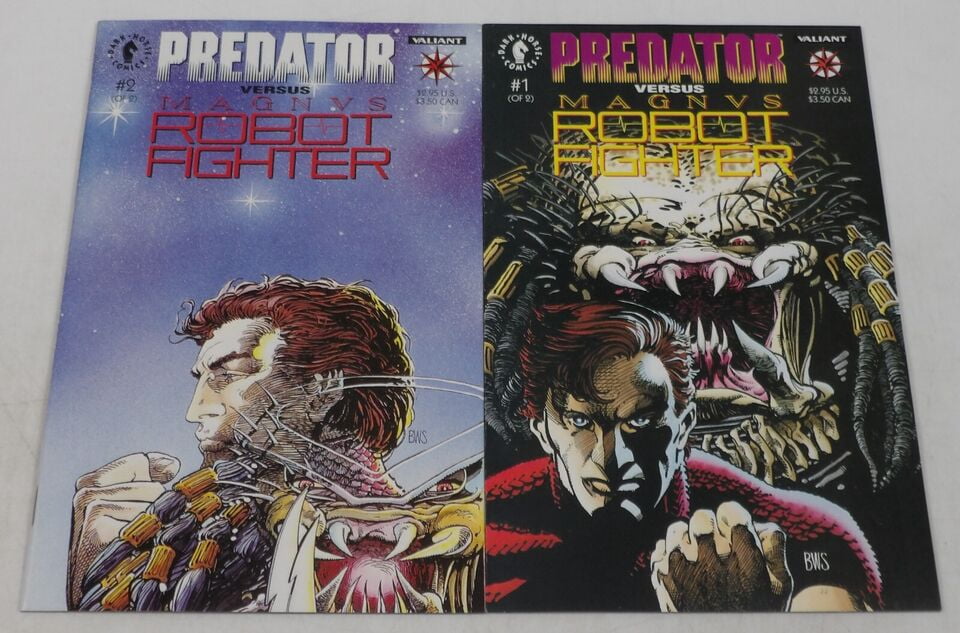 Predator vs Magnus Robot Fighter #1-2 VF/NM complete series Valiant ...