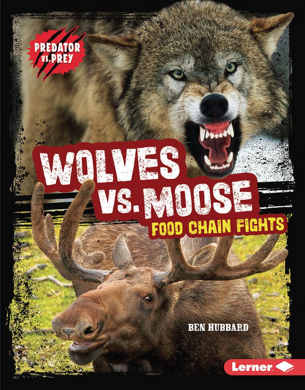 Predator vs. Prey Wolves vs. Moose: Food Chain Fights, (Hardcover ...