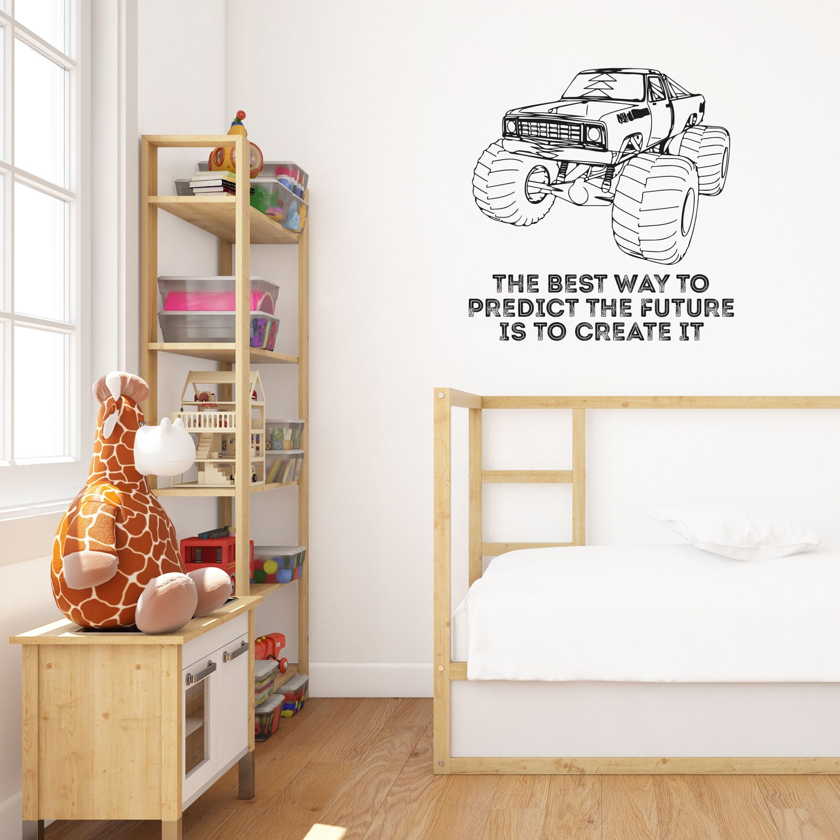 Predict The Future Quote Quotes Monster Truck Toy Car Wall Sticker Art ...