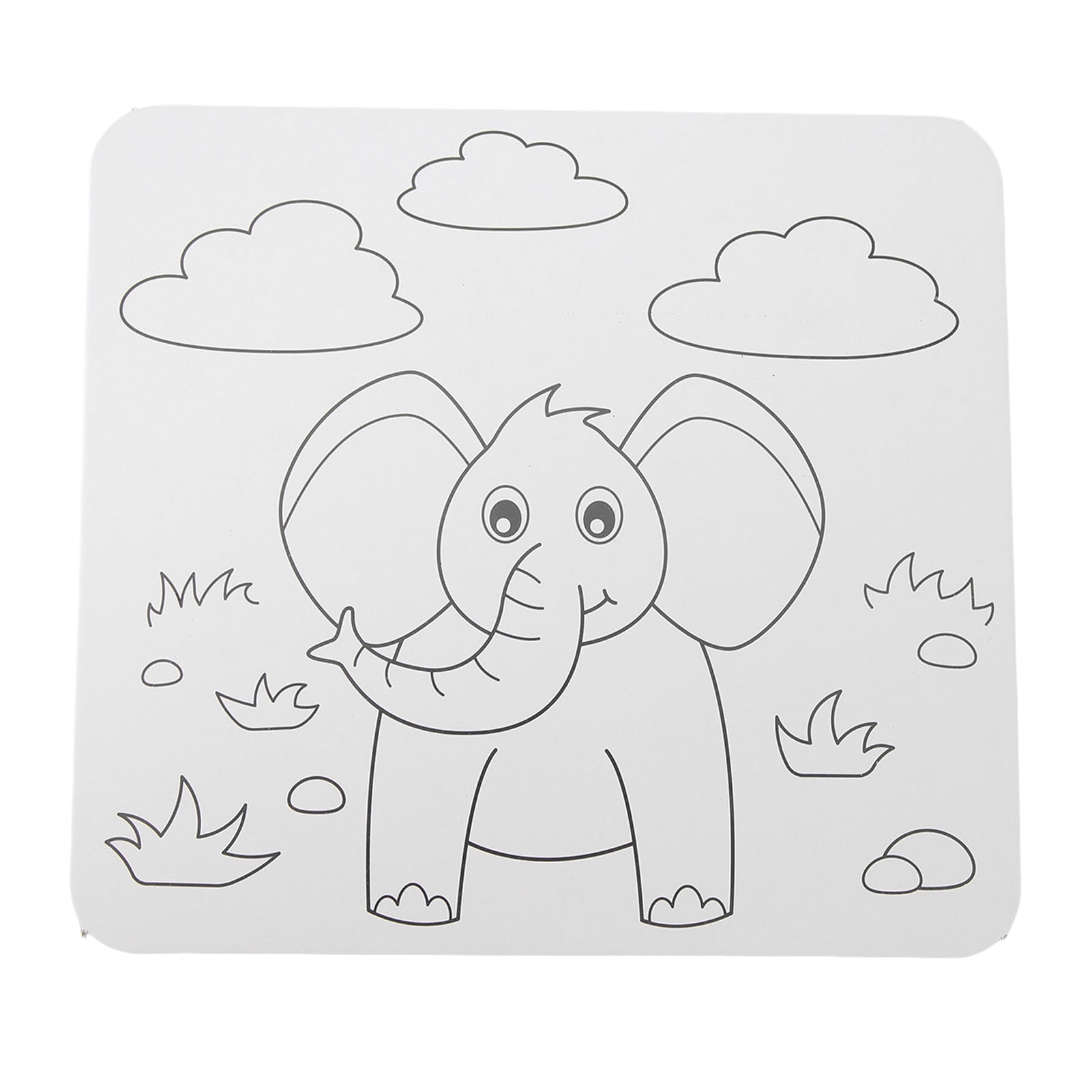 Predrawn Canvas Animal Outline Paint Cute Cartoon Recessed Bracket ...