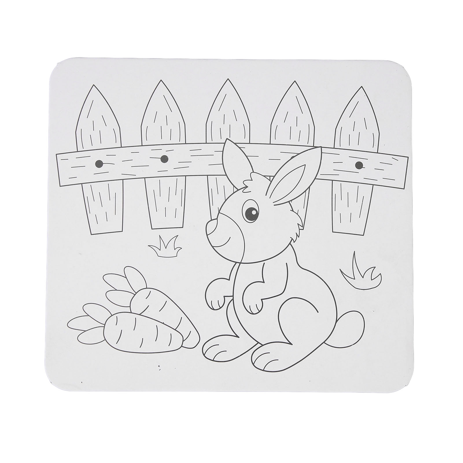 Predrawn Canvas Animal Outline Paint Cute Cartoon Recessed Bracket ...