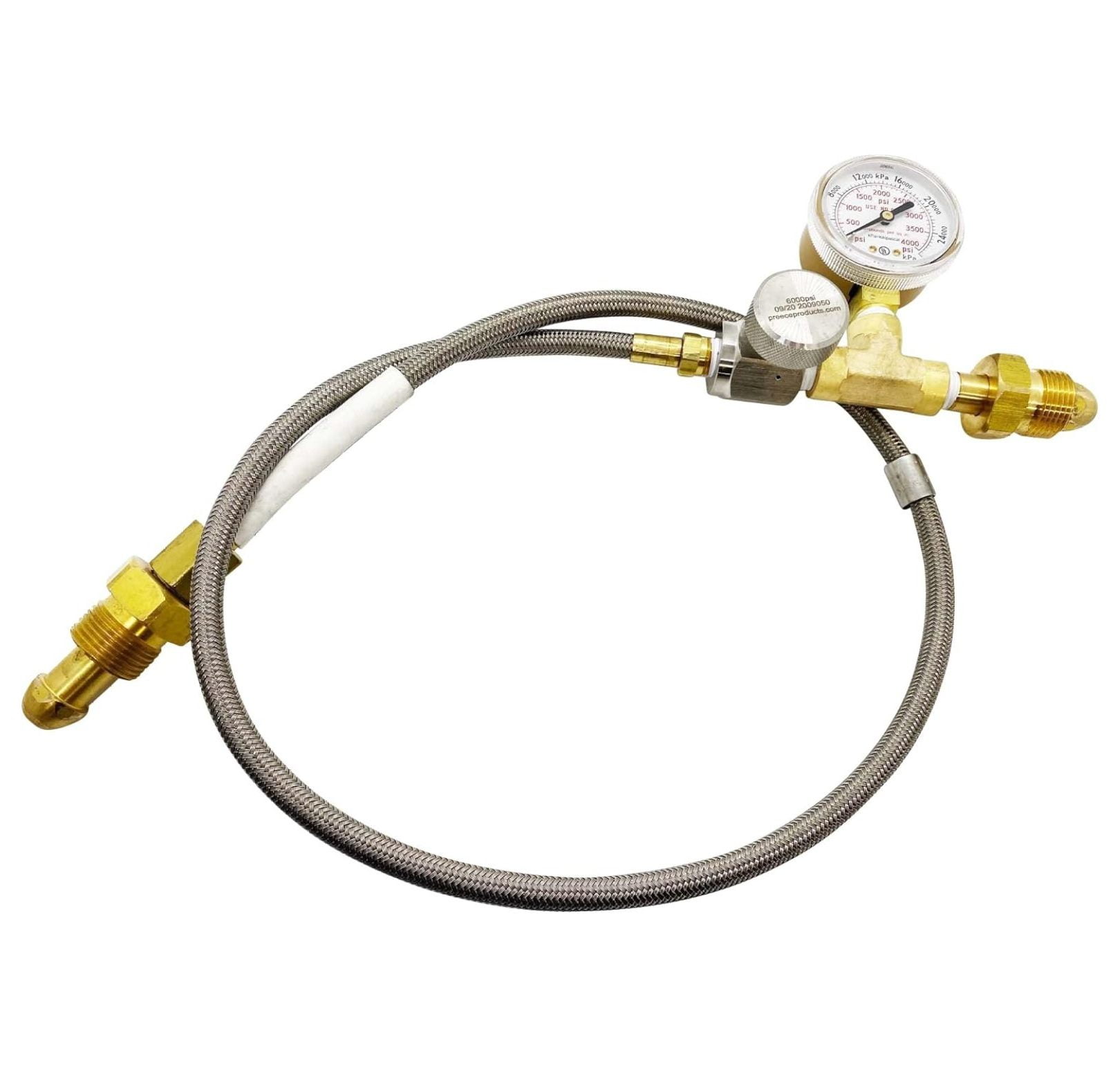 Preece Precision Helium Cylinder Transfill Transfer 36 inches Hose with ...