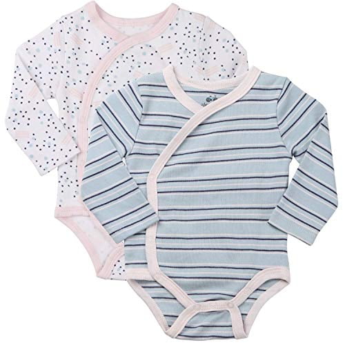 Preemie Clothes Baby Kimono Side Snap Onesie Girl Long Sleeve Bodysuit ...