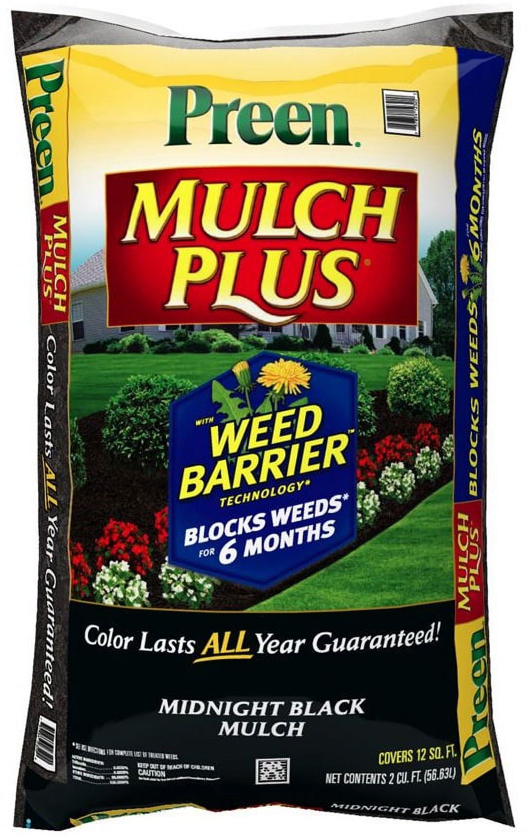 Hyponex by Scotts Black Mulch, 2 cu. ft., Provides Year-Long Color ...
