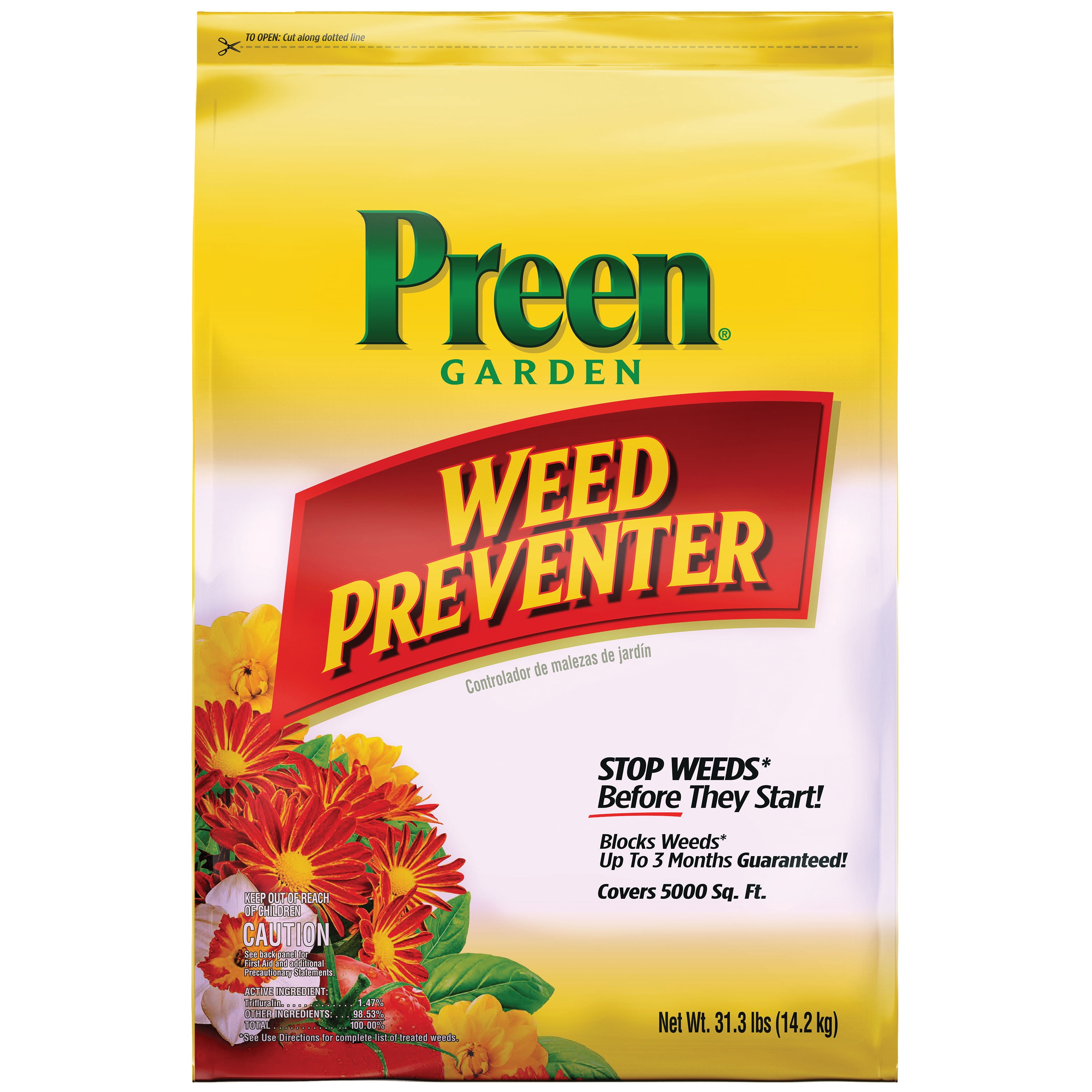 Preen Garden Weed Preventer - Extended Control Pre-Emergent Granular ...