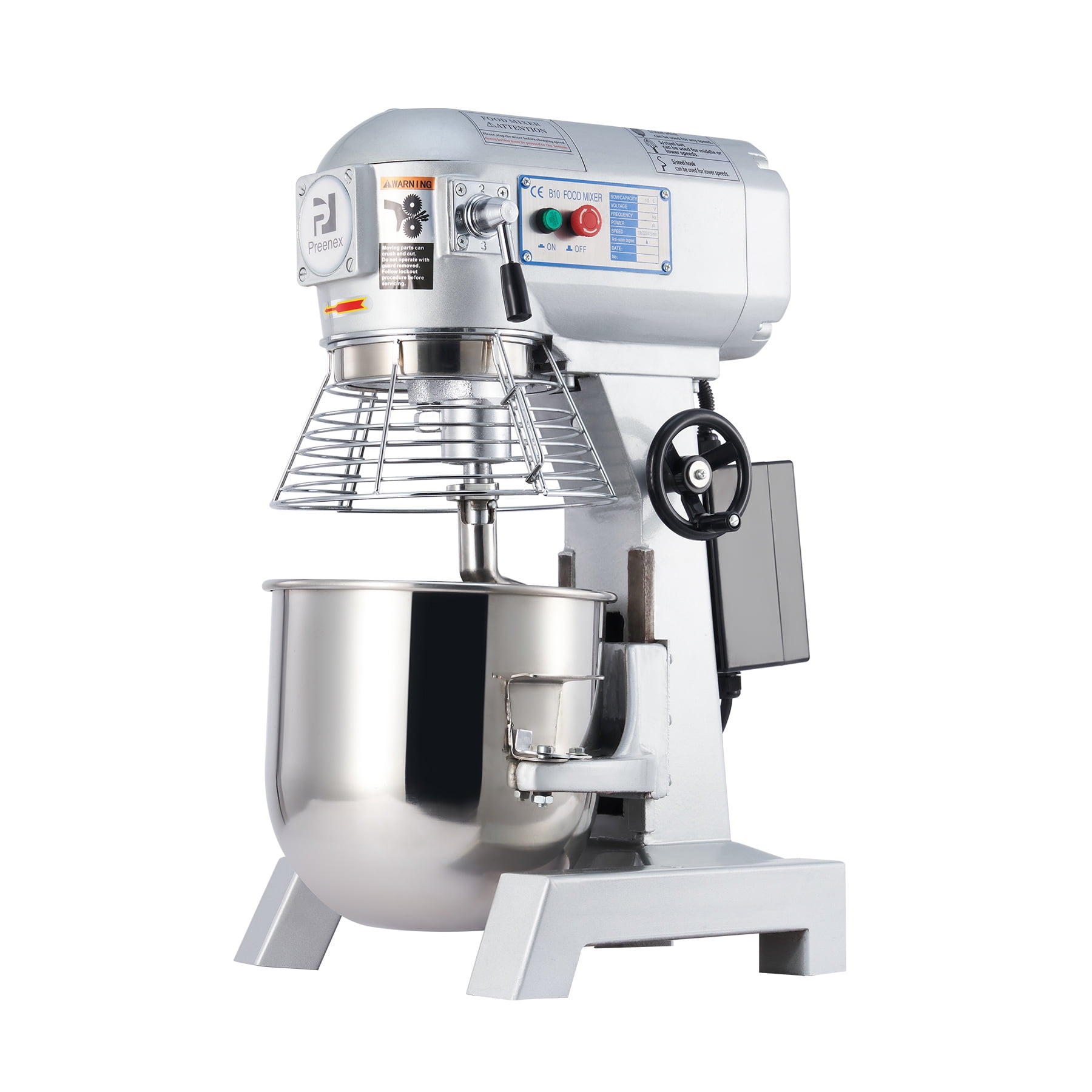 Preenex 10Qt Commercial Stand Mixer 600W Electric Food Mixing Machine ...