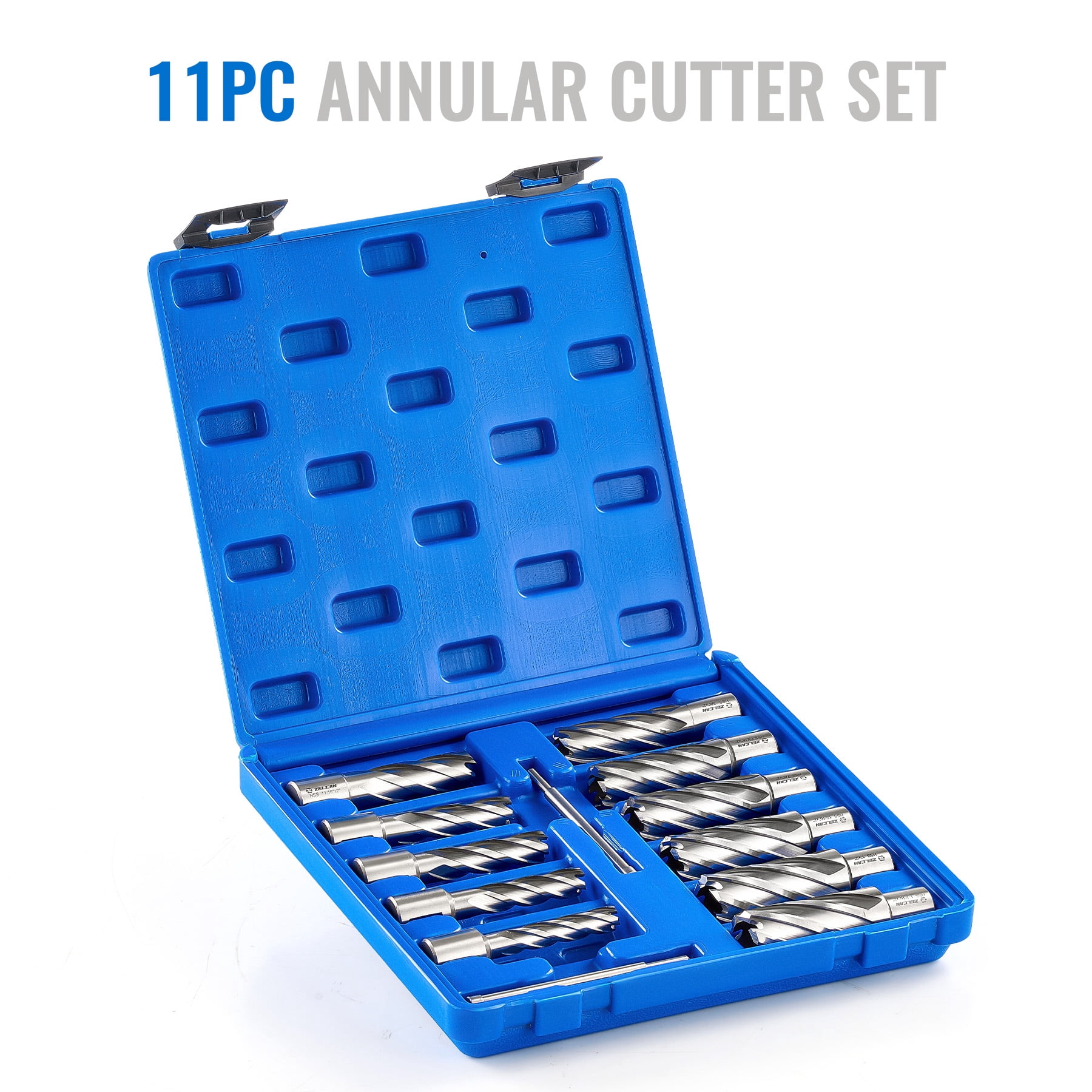 Preenex 11pc Annular Cutter Set HSS Magnetic Drill Bits with 2 Pilot ...