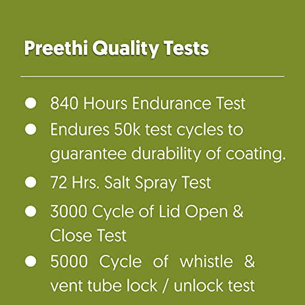 Preethi Hard Anodized Induction Base Outer Lid Pressure Cooker 5 Litres ...