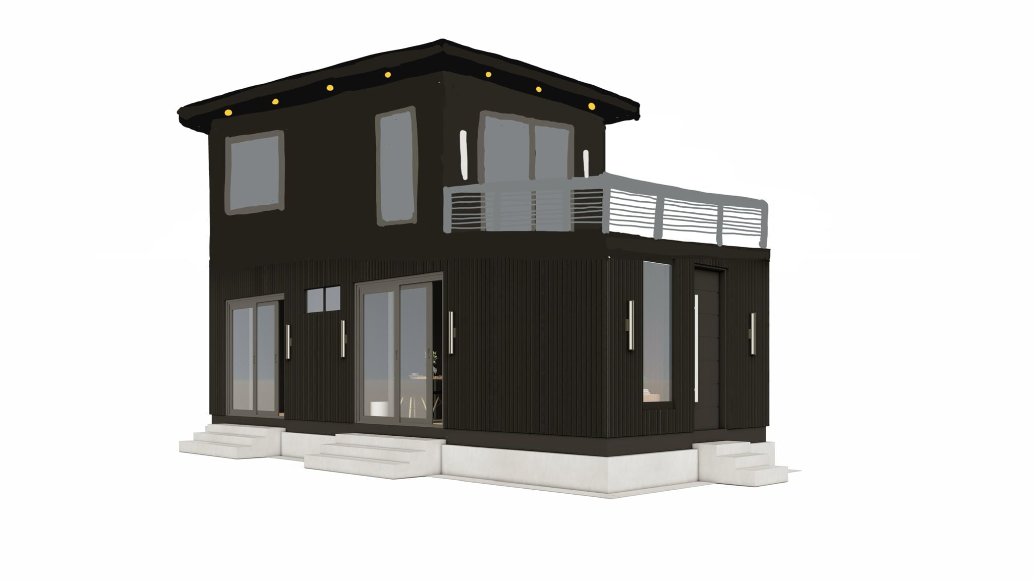 Prefab ADU, Prefab Home, Prefab House – Modern 800 Sq. Ft. Two-Story 2 ...