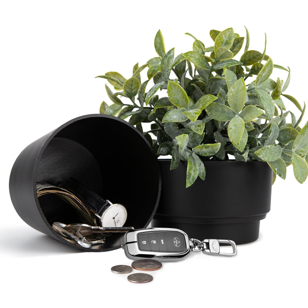 Prefdo Flower Pot with Safe & Secret Hidden Compartment, Hide a Key ...