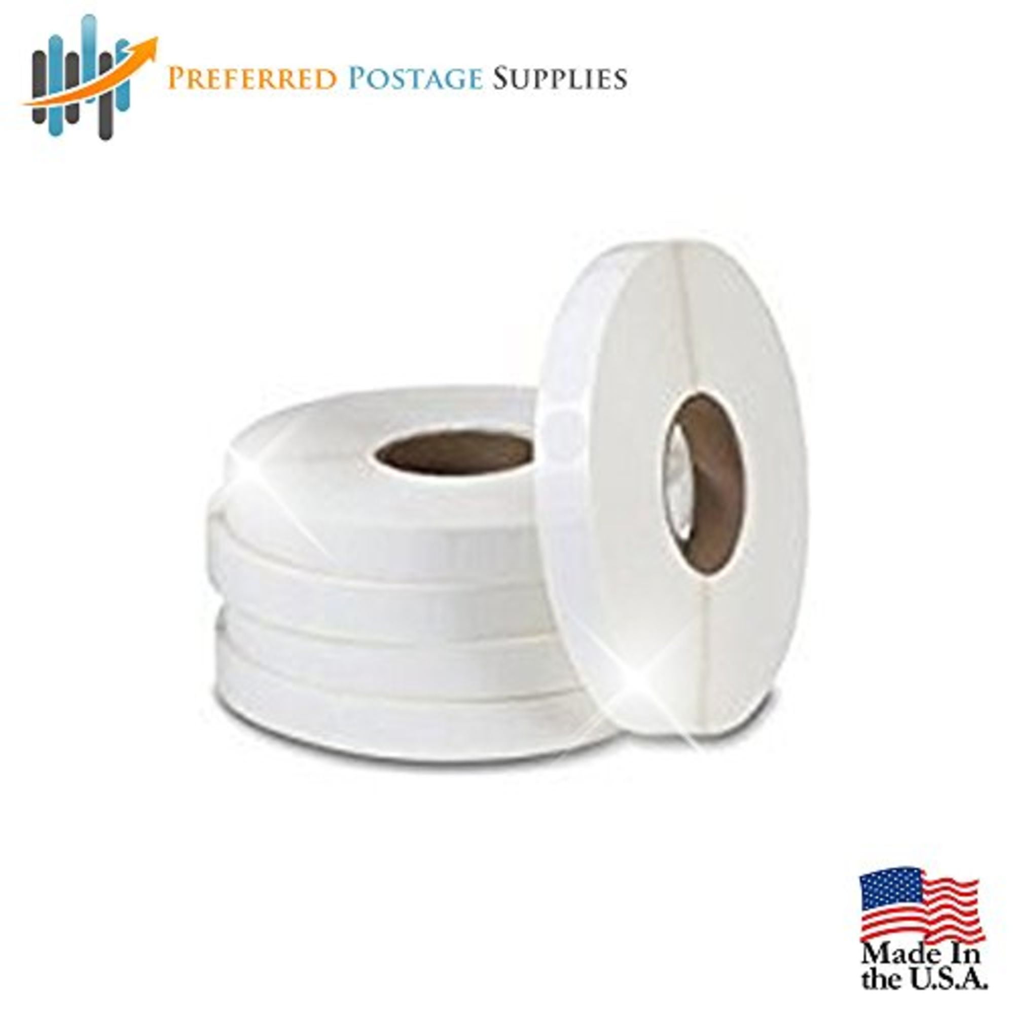 Preferred Postage Supplies 20,000 Tabs Per Roll White 1.5" Wafer Seals ...