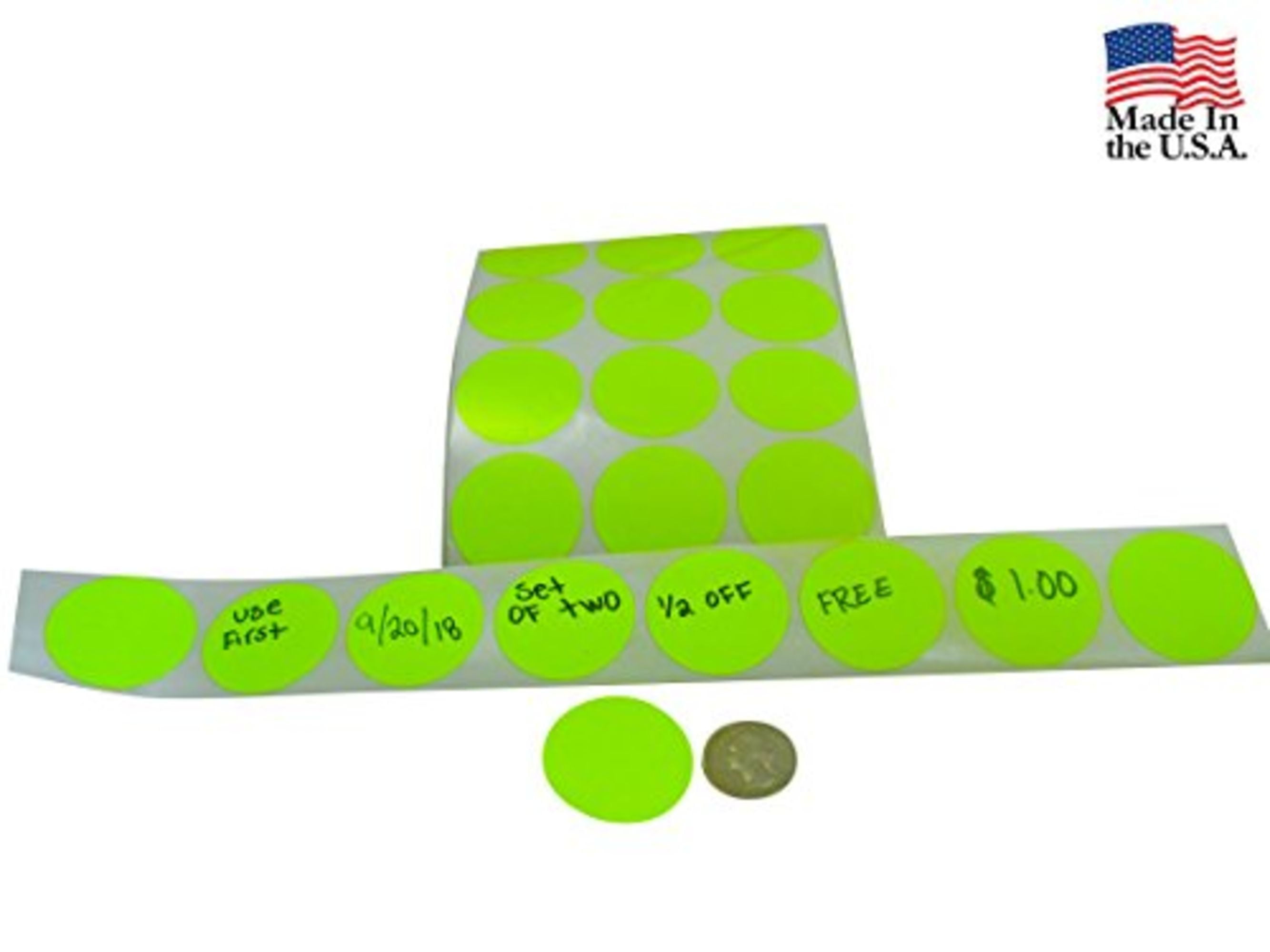 Preferred Postage Supplies Color Coding Labels Super Bright Fluorescent ...