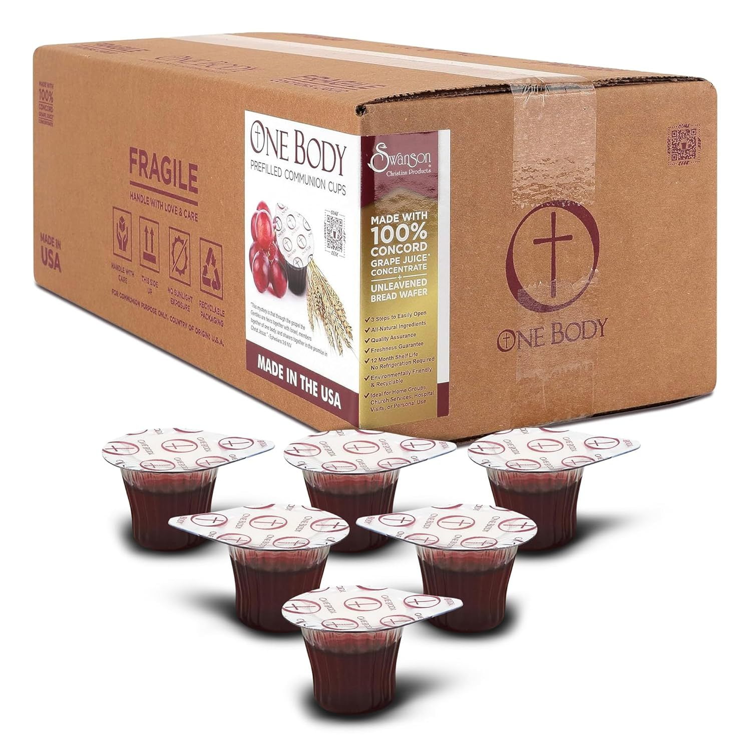 Prefilled Communion Cups and Wafer Set (500 Count) – Ready to Go Holy ...