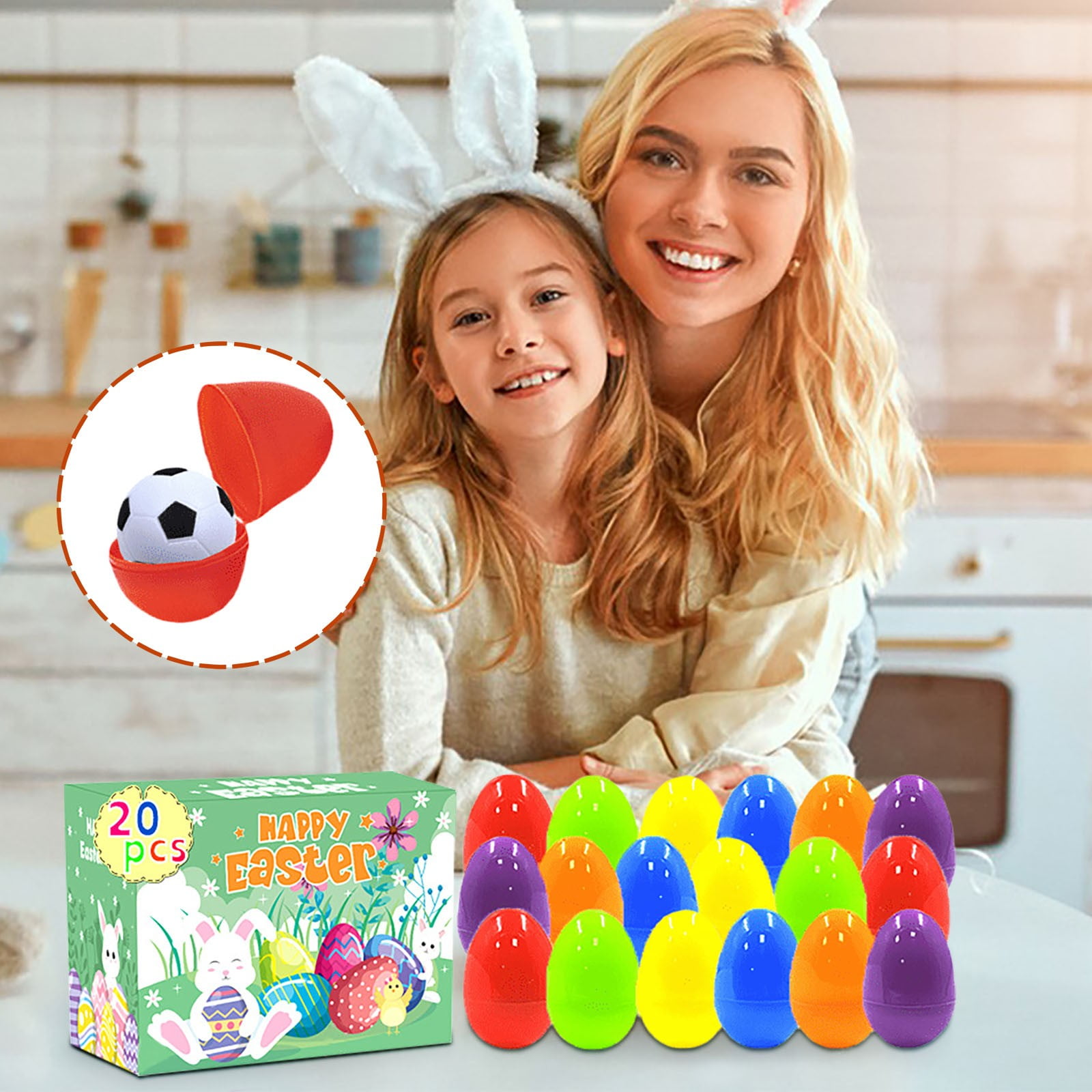 Prefilled Easter Eggs with Toys and Stickers | Assorted Surprise Mini ...