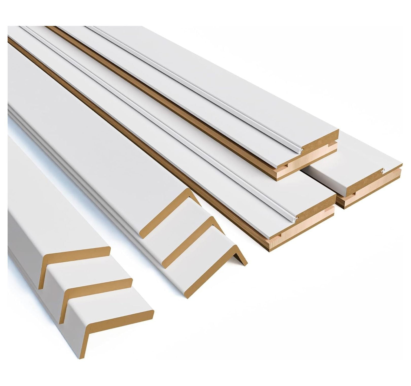 Prefinished Solid White Door Jambs and Casings Set for Interior Doors, Door Frame for Doors ...