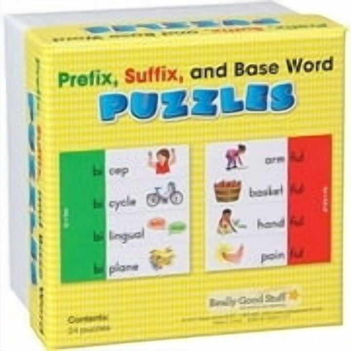 Prefix, Suffix, And Base Word Puzzles - 24 puzzles - Walmart.com