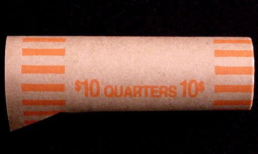 Preformed Coin Wrappers for 40 QUARTERS $10 Bag of 100 - Walmart.com