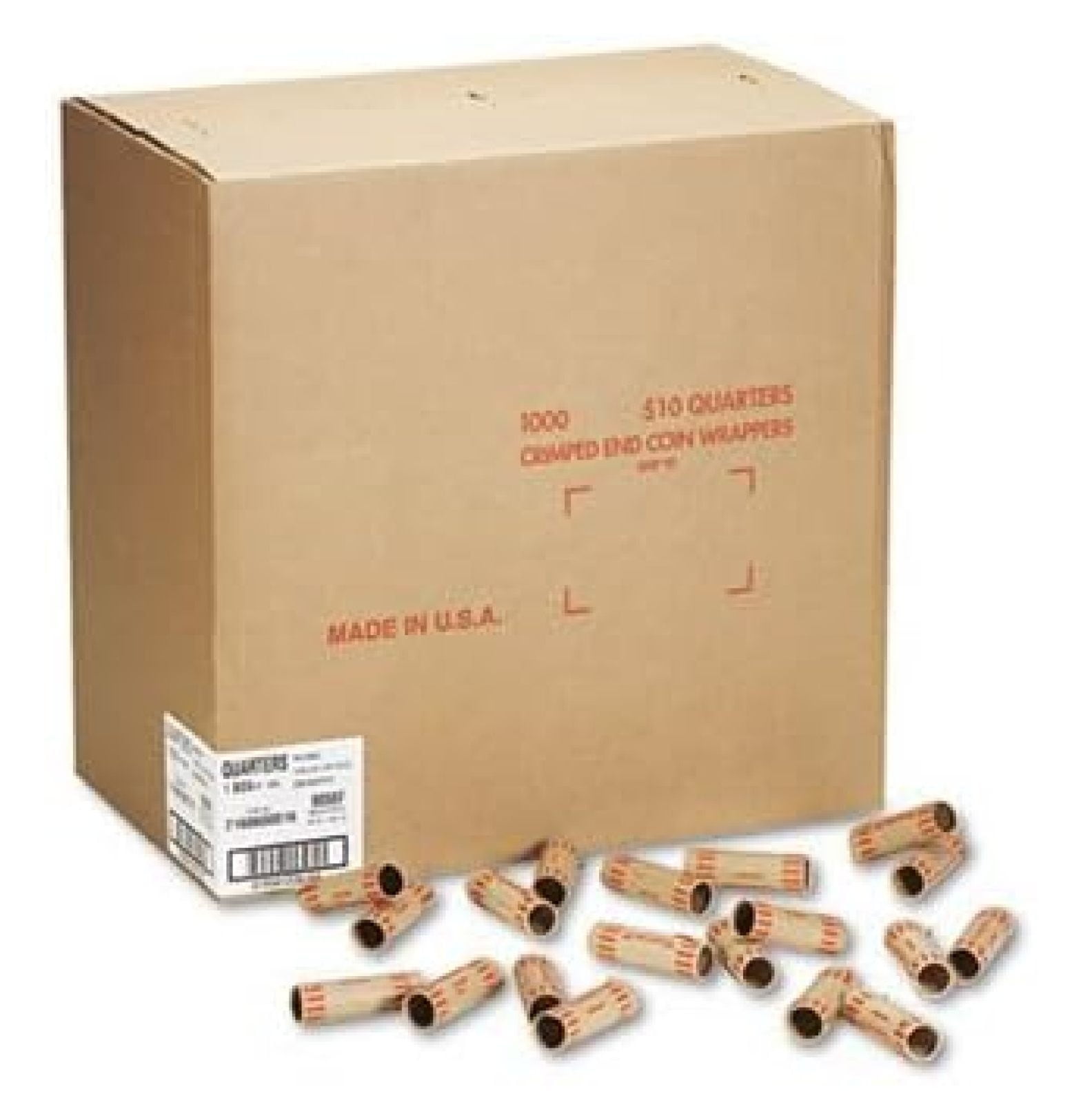 Kraft Paper Wrappers Office Depot Coin Wrappers - Preformed Tubular ...