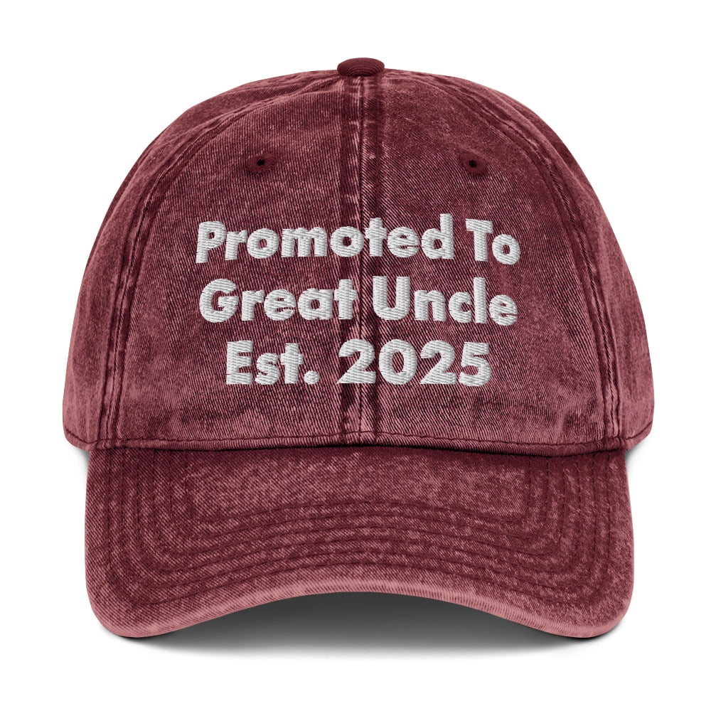 Pregnancy Announcement Embroidered Vintage Cap, Mens Promoted To Great ...