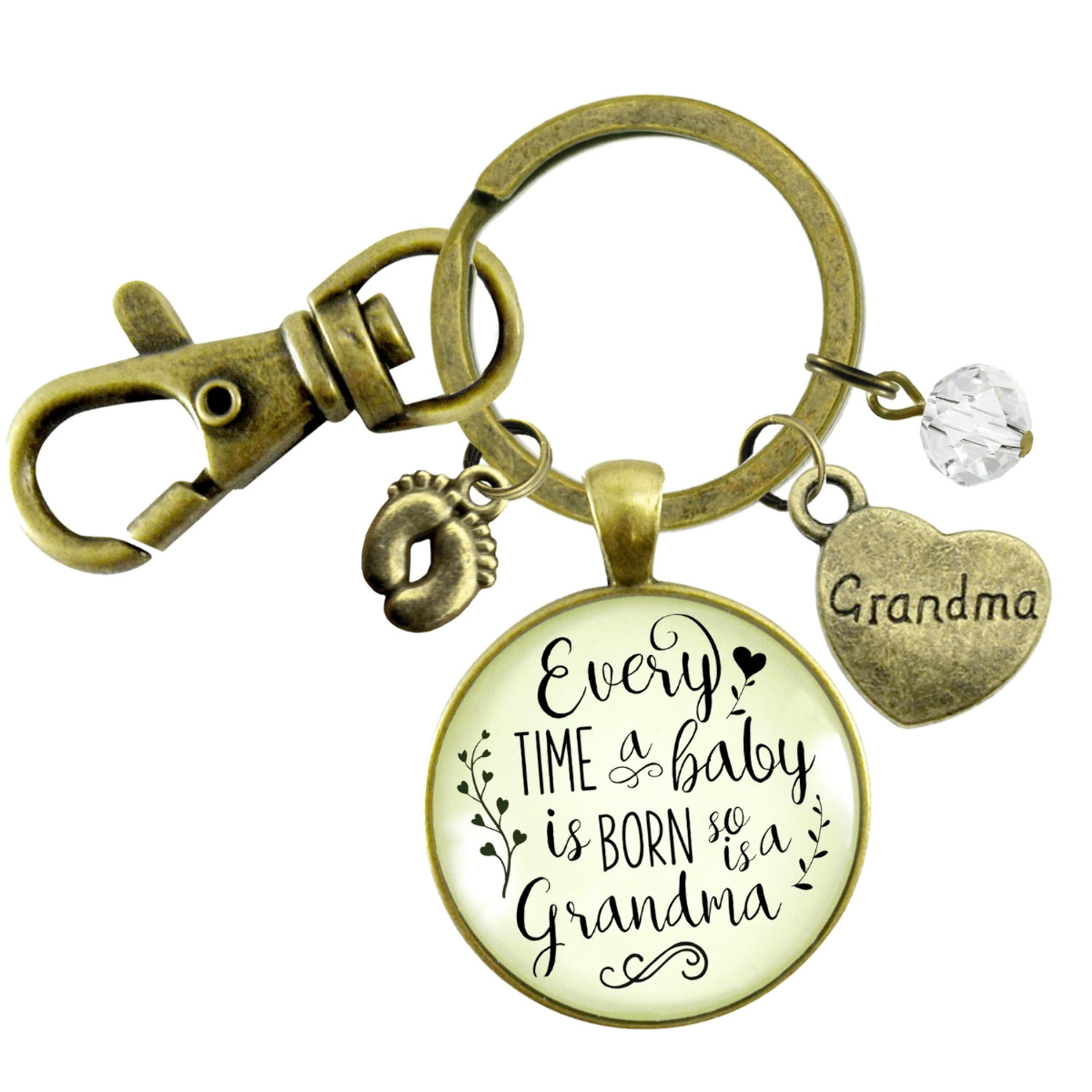 Pregnancy Announcement Grandmother Keychain Every Time Baby Born So ...