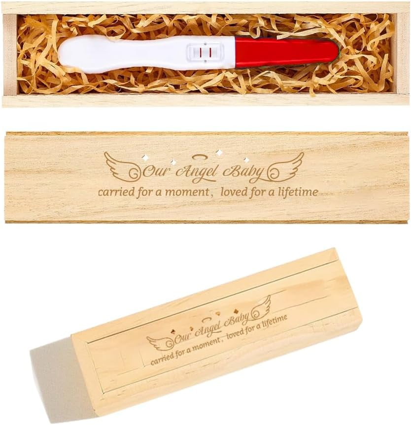 Pregnancy Keepsake Box - Wings&Stars Pattern - Surprise Wooden ...