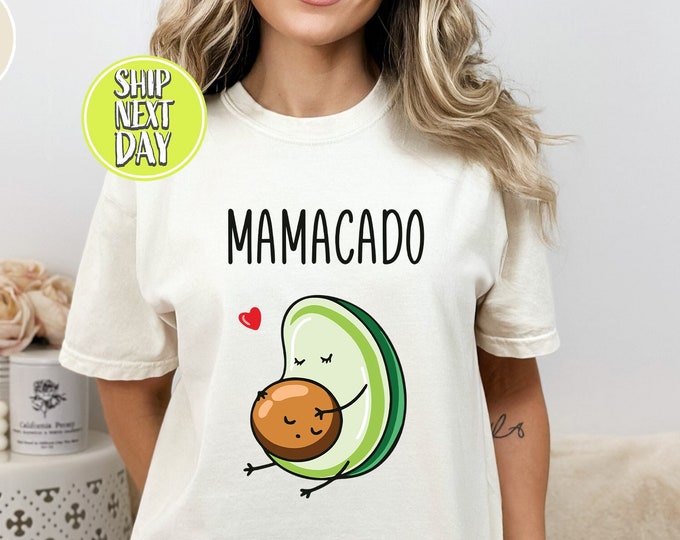 Pregnancy T-shirt, Mamacado Pregnant tee, Pregnancy Reveal To Husband ...