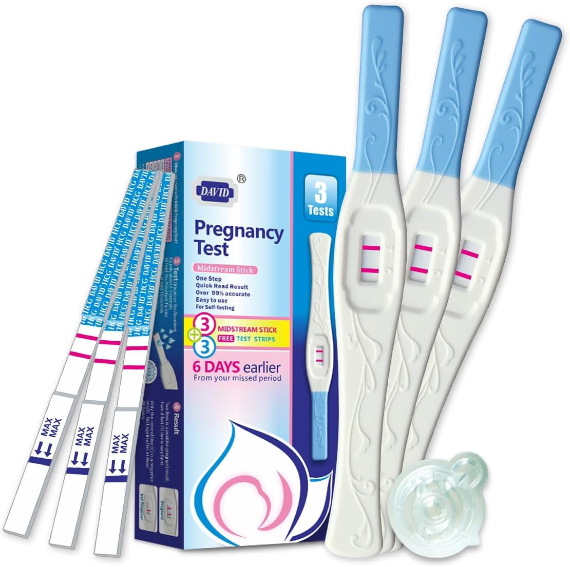 Pregnancy Test Early Detection HCG Test for Fertility Women, Over 99% ...