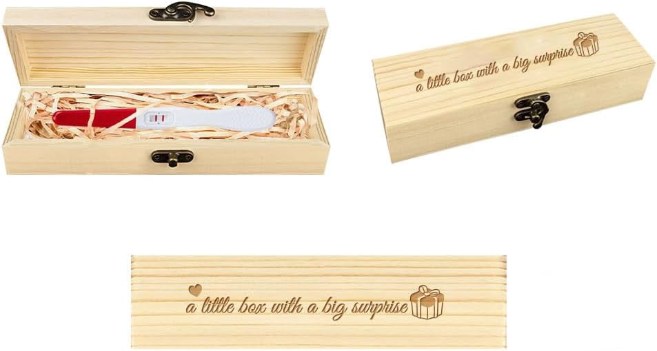 Pregnancy Test Keepsake Box Gift Box Pattern Surprise Pregnancy ...