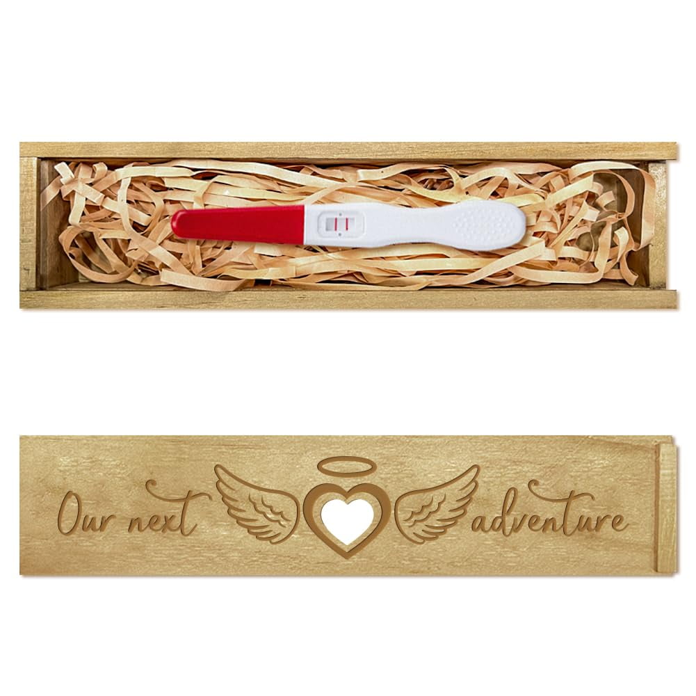 Pregnancy Test Keepsake Box Love Heart Wings Pregnancy Test Gift Box ...