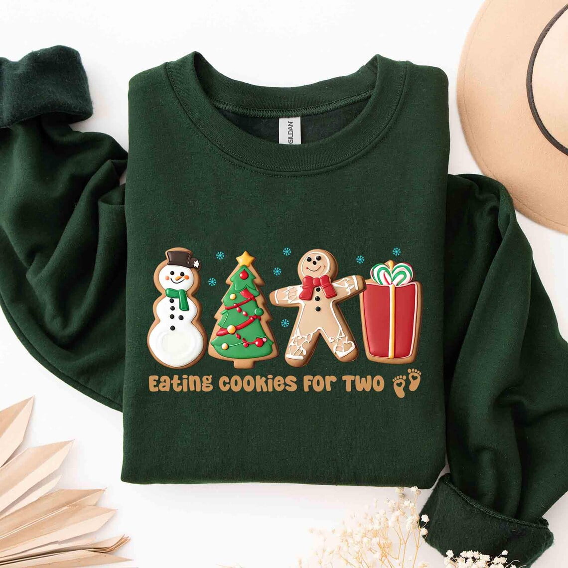 Pregnancy Winter Shirt, Expecting Maternity Pregnant, Gingerbread ...