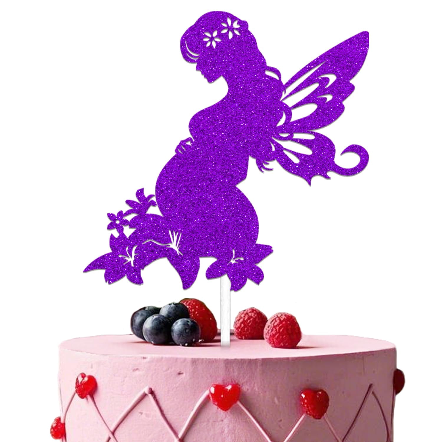 Pregnant Fairy Cake Topper, Fairy Baby ITL1 Shower Cake Topper, Secret ...