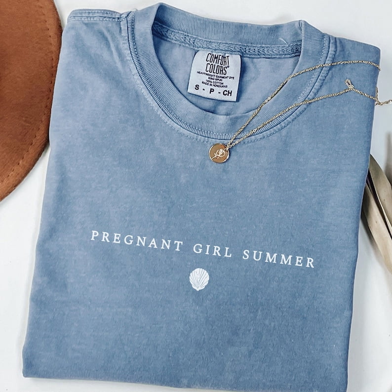 Pregnant Girl Summer Shirt, Pregnancy Reveal Tee, Mom Shirt - Walmart.com