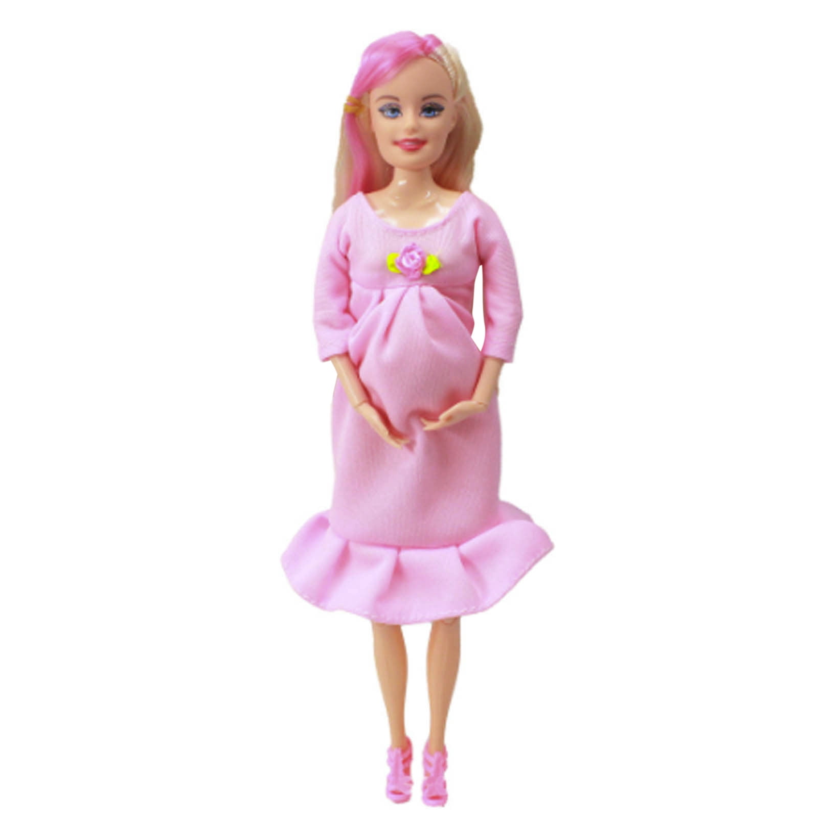 Pregnant Mom Doll with Removable Baby in Tummy 115 Inch Articulated ...