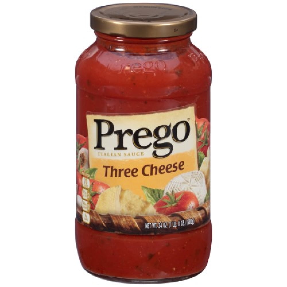 Prego Three Cheese Italian Sauce 24oz (Pack of 48) - Walmart.com