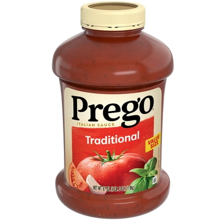Prego Traditional Italian Tomato Pasta Sauce, Large 45 Ounce Jar ...