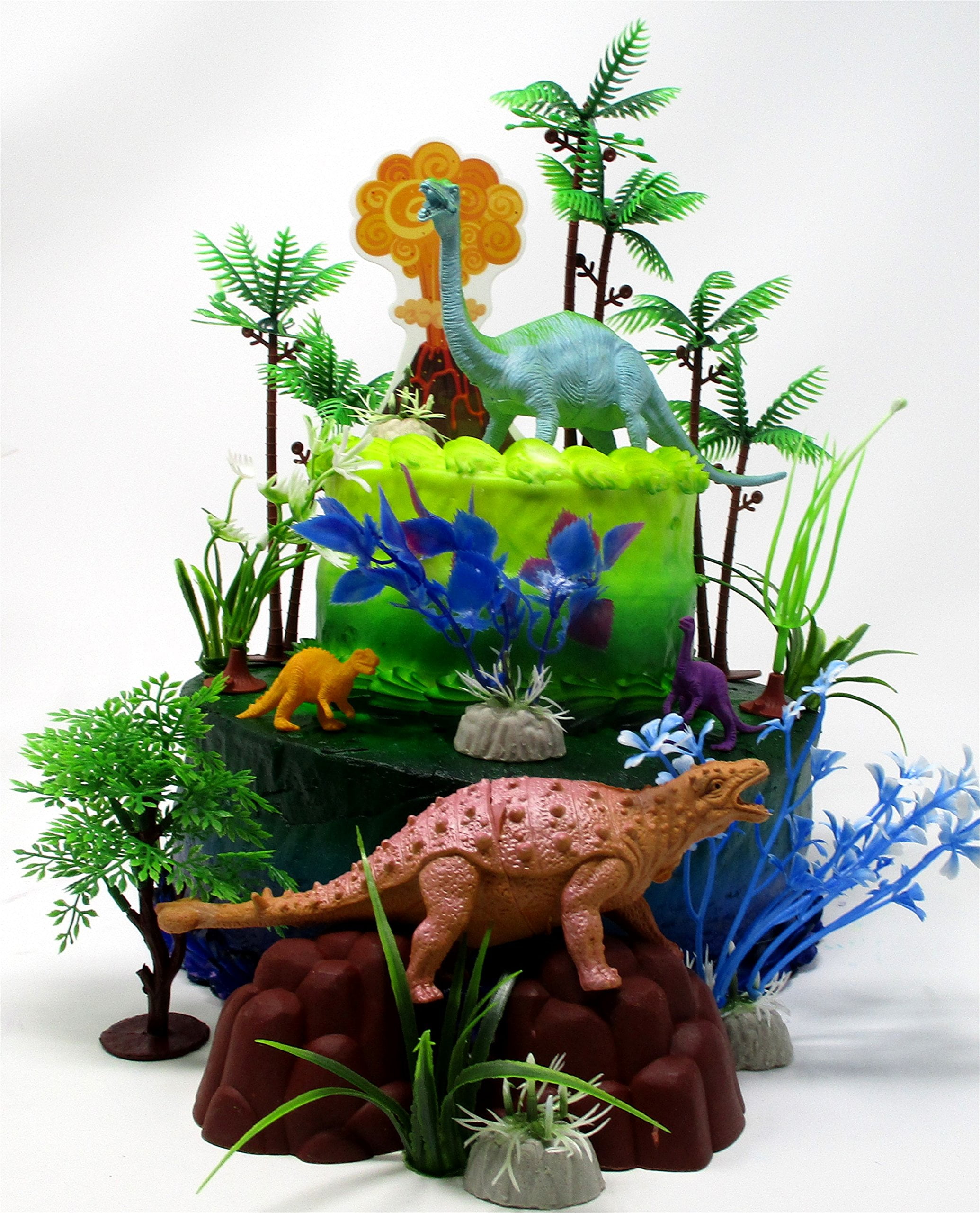 Prehistoric Deluxe DINOSAUR PriNst 18 Piece Birthday CAKE Topper Set ...