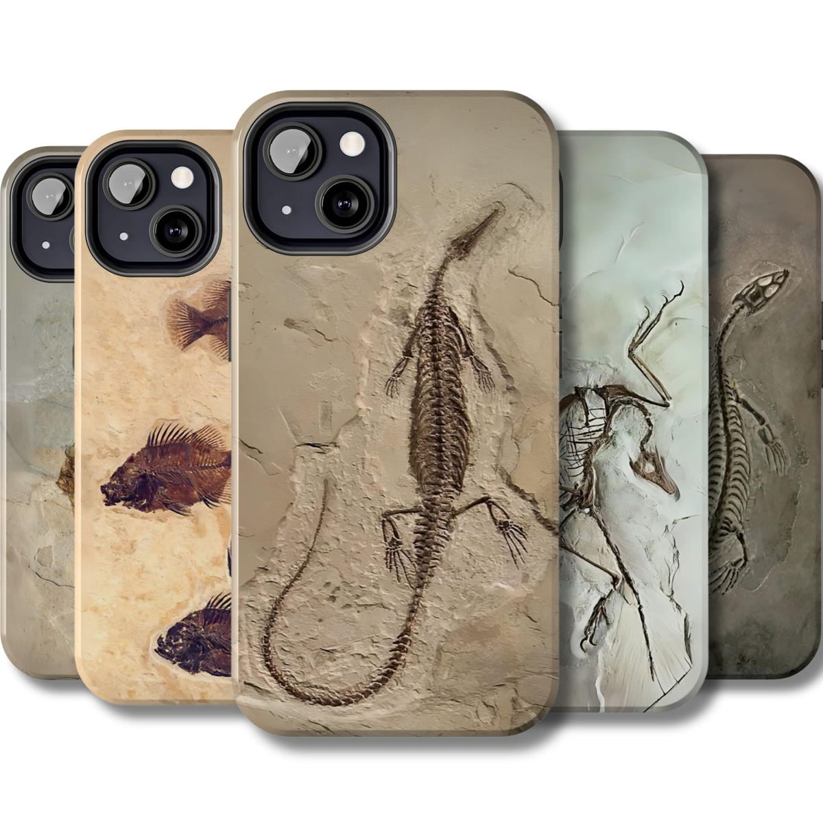 Prehistoric Jurassic Period Phone Case with a Dinosaur Fossil Bone and ...