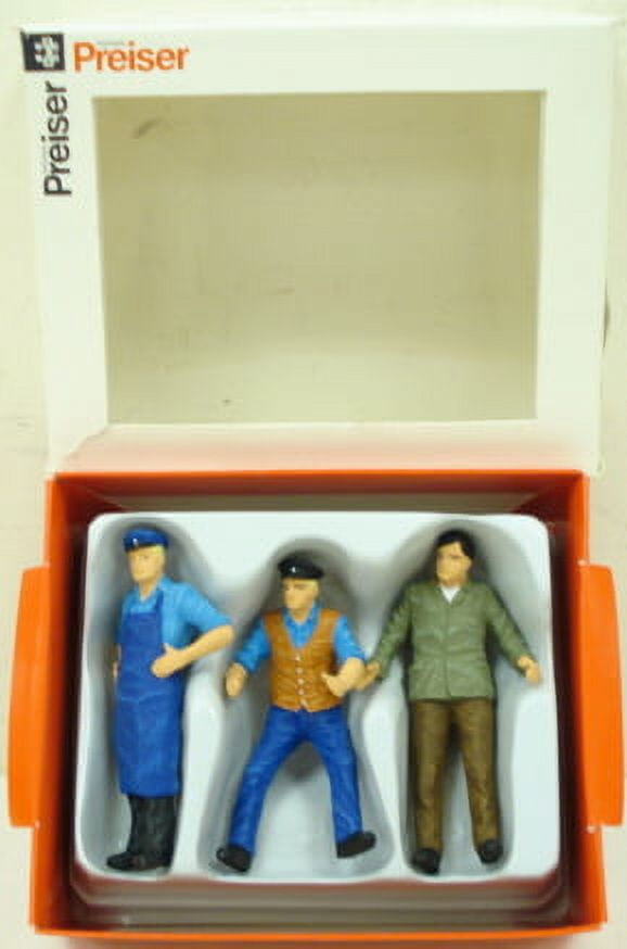 Preiser 45028 G Scale Set of 3 Delivery Men Figures - - Walmart.com