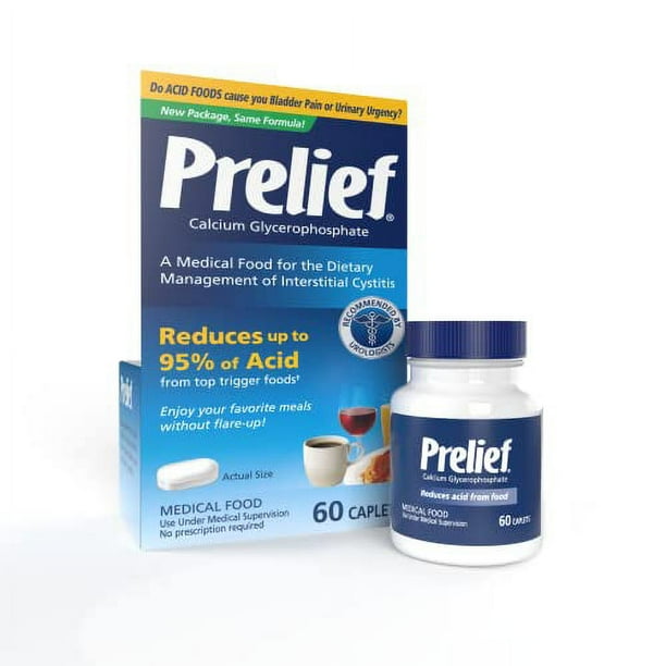 Prelief Acid Reducer Caplets Dietary Supplement, 60 Count - Walmart ...