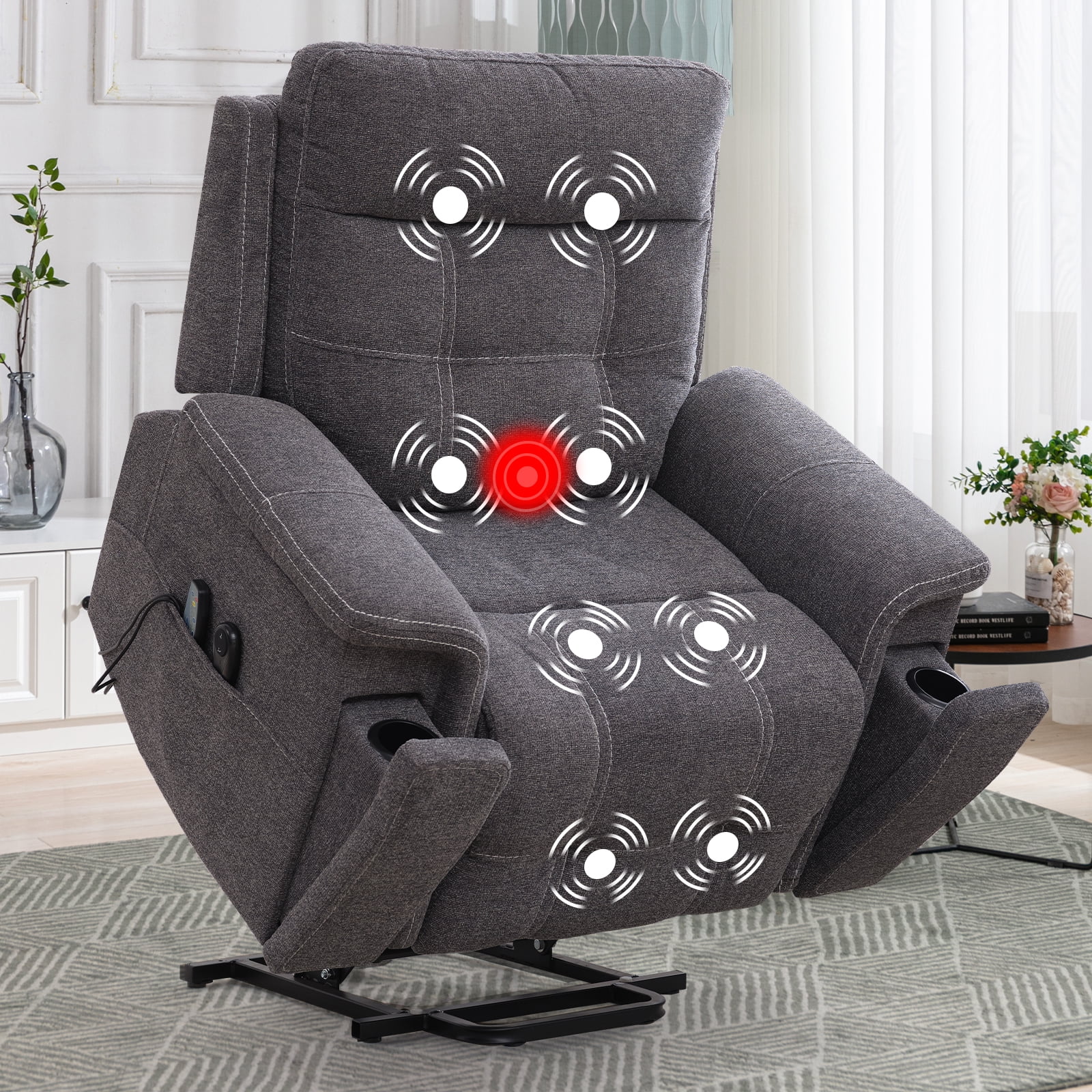 Prelife Ultra-Comfort Power Lift Recliner: Luxurious Elderly Big Man ...