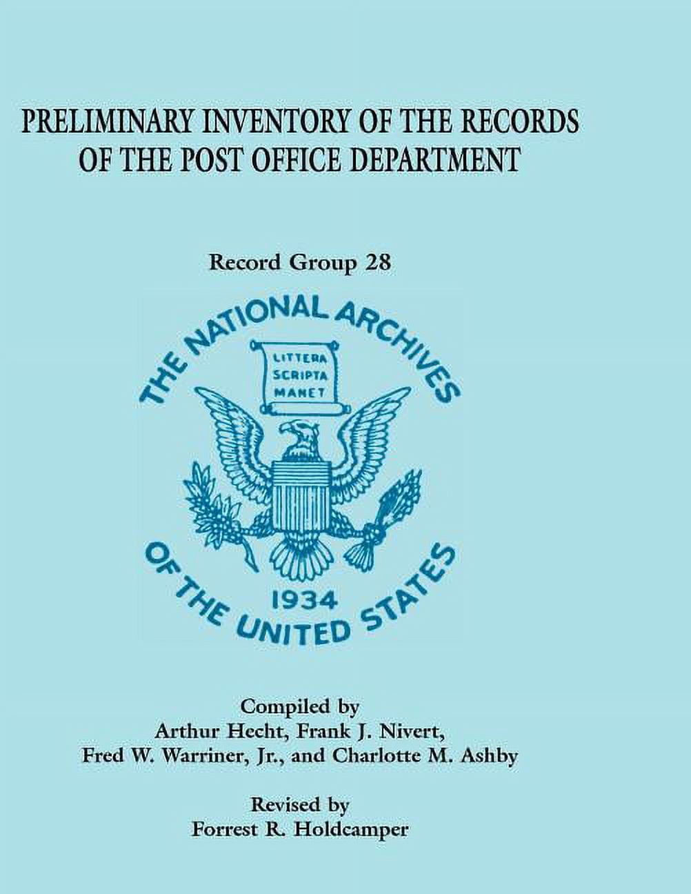Preliminary Inventory of the Records of the Post Office Department ...