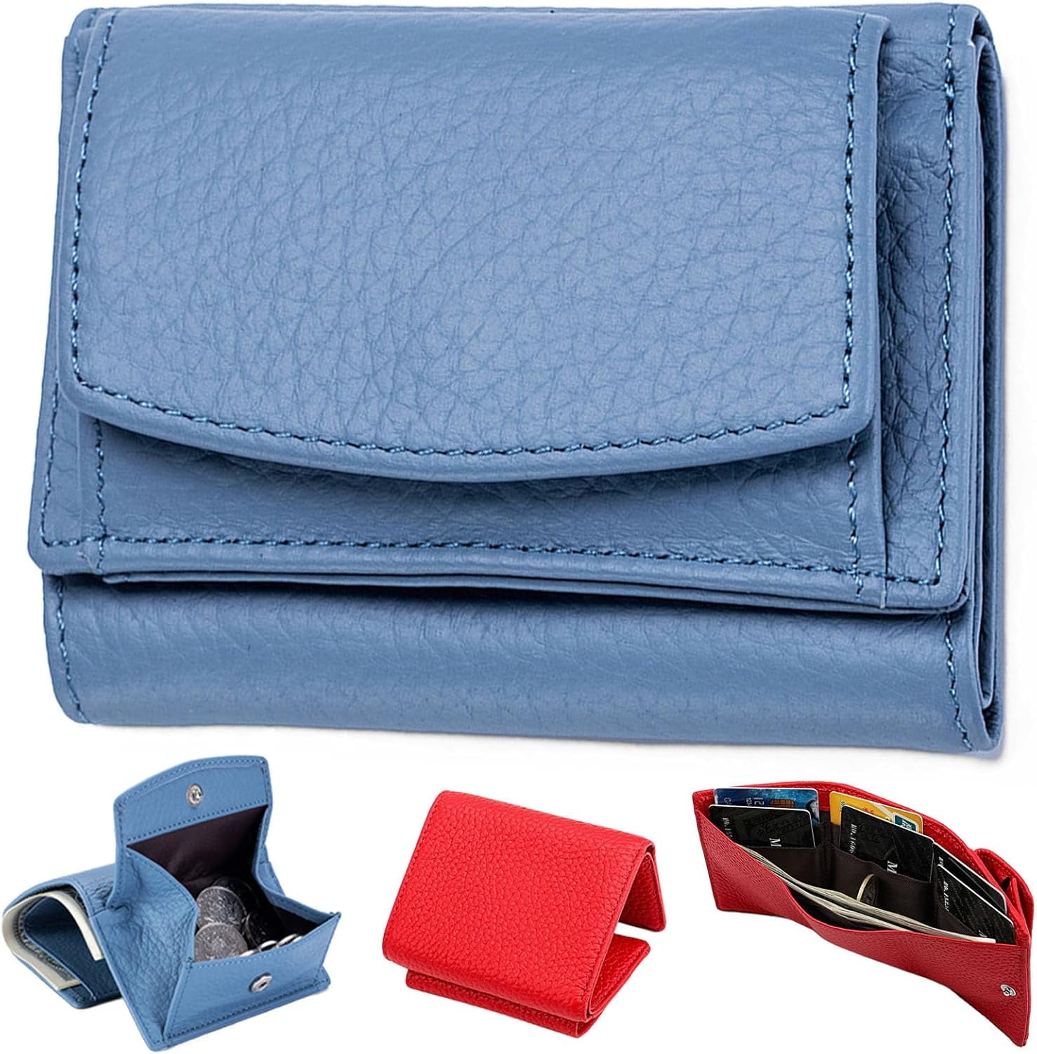 Preliminaryt 2024 New Genuine Leather RFID Blocking Card Holder ...