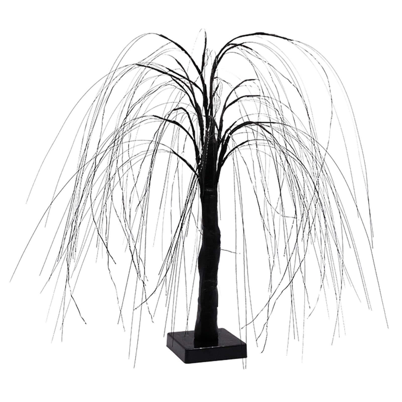 Prelit Willow Tree LED Lights, Snowflocked Twig Tree with Fairy Lights ...