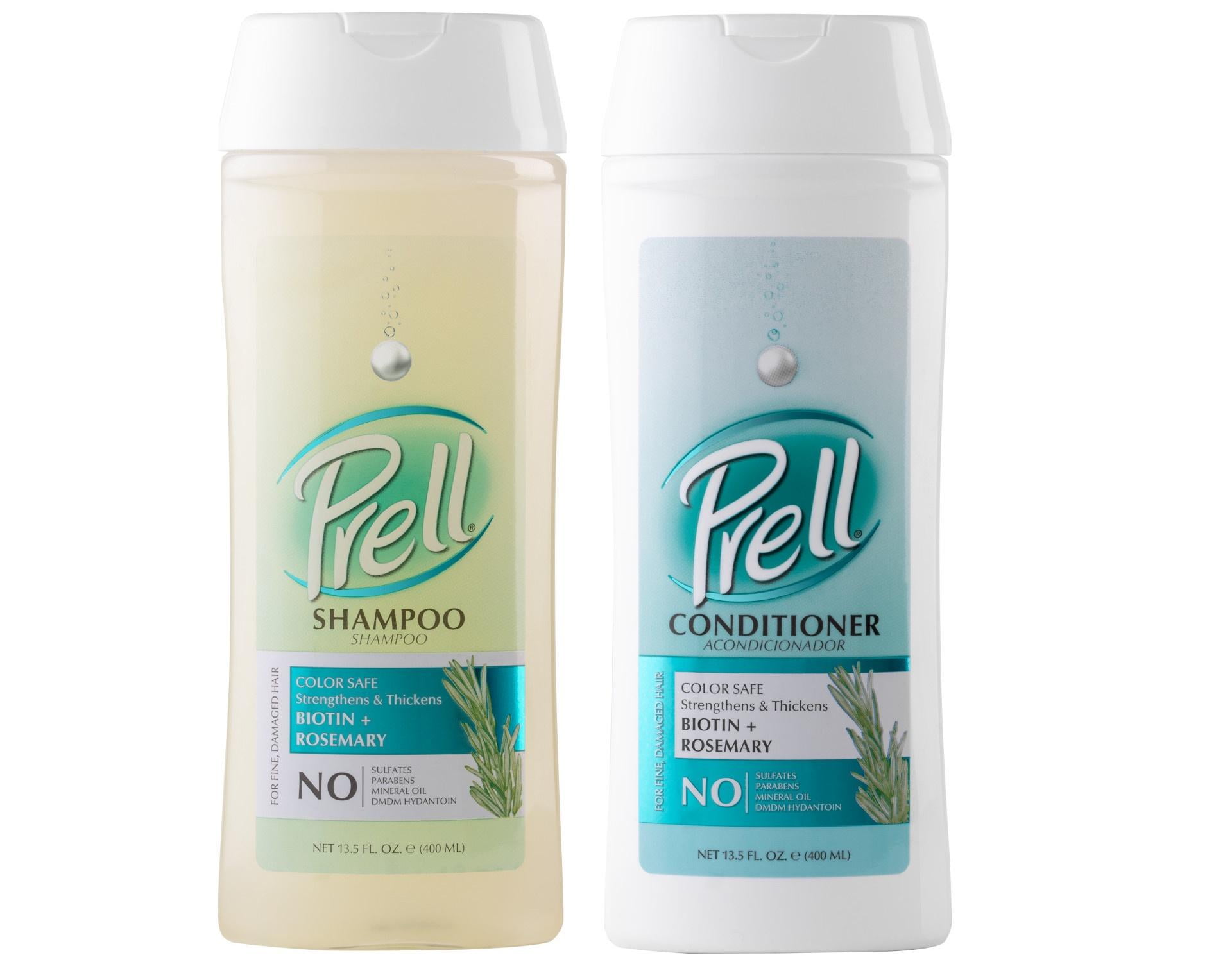 Prell Biotin Rosemary Shampoo & Conditioner for Fine, Damaged Hair ...